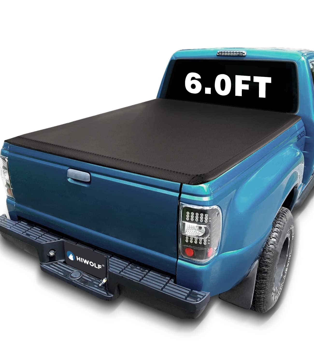 Amazon.com: HIWOLF Soft Tri-Fold Truck Bed Tonneau Cover Fits 1993-2004 ...