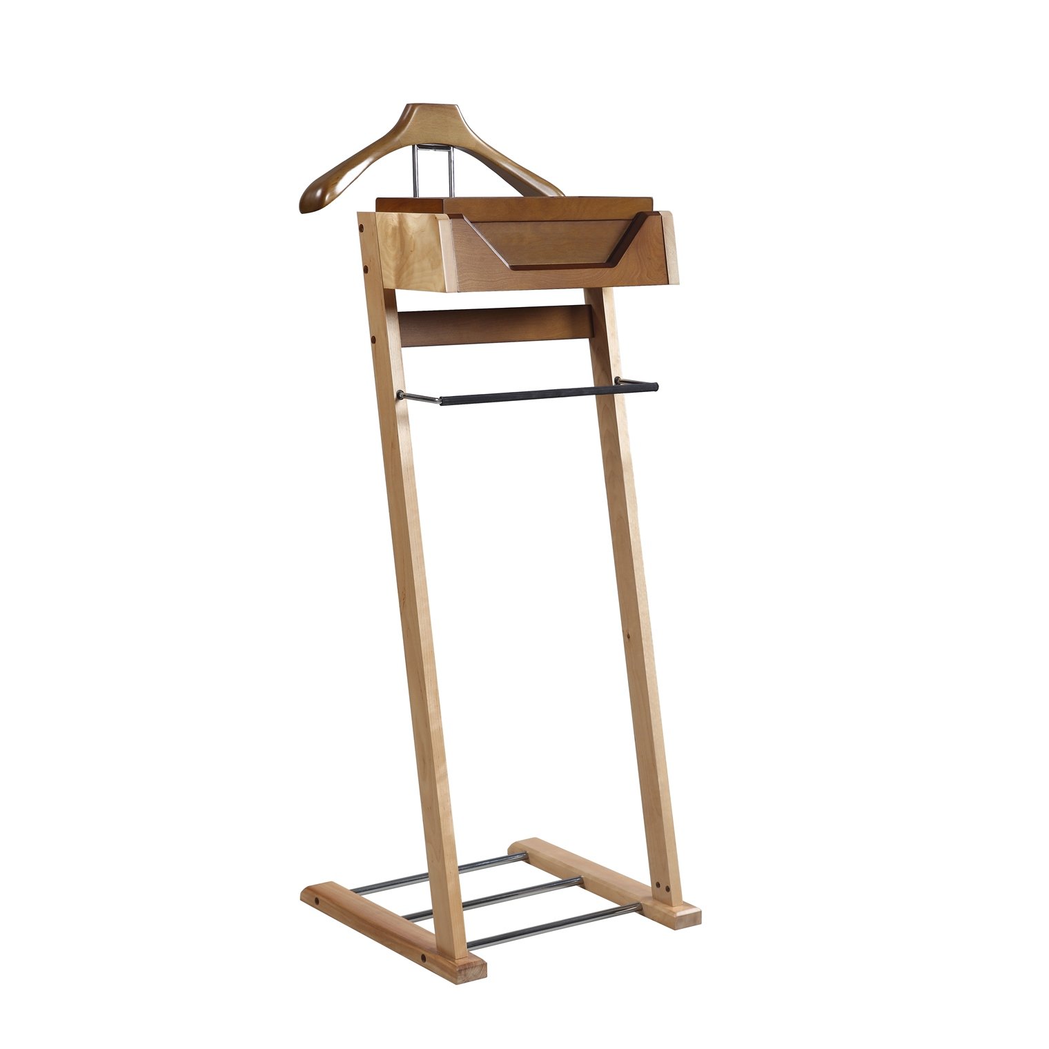 Amazon.com: Proman Products Newport Wood Valet Stand, 18"W x 16"D x 46 ...