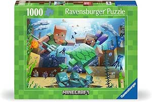 Amazon.com: Ravensburger Mojang Minecraft Mosaic 1000 Piece Jigsaw ...