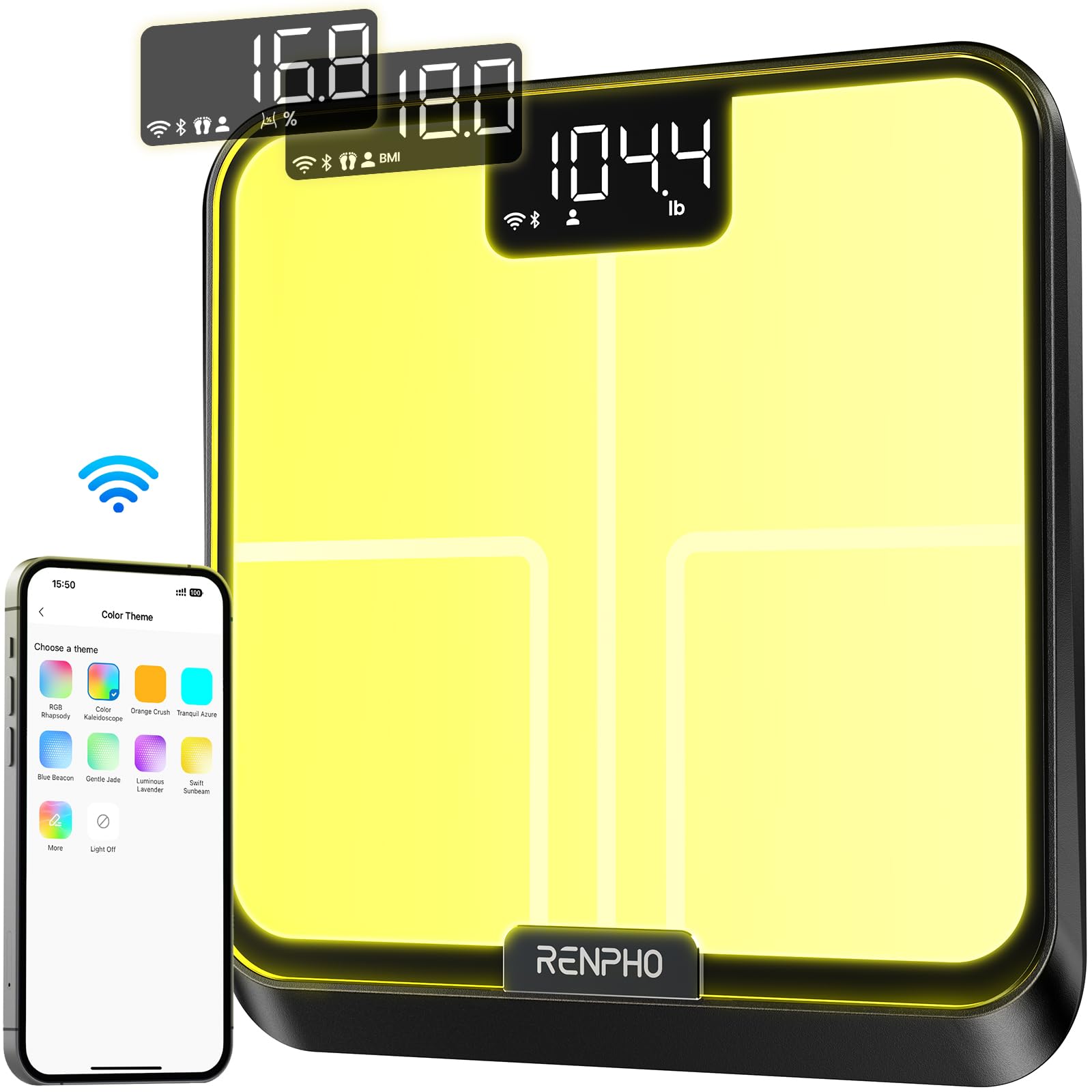 RENPHO Smart Scale for Body Weight, BMI, Body Fat, Muscle Mass ...