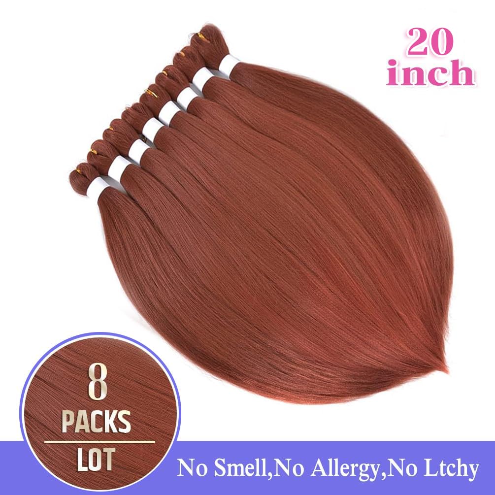 Snapklik.com : 8 Pack Ombre Braiding Hair Pre Stretched - 20" 75G/Pack ...