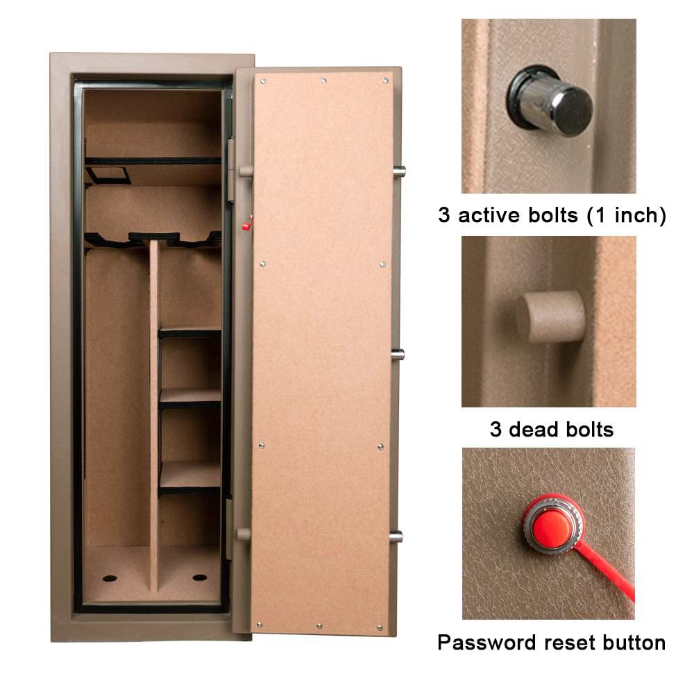 Buy AEGIS Fireproof Rifle Gun Safe Large 18-Gun Shotgun Rifle Safe ...