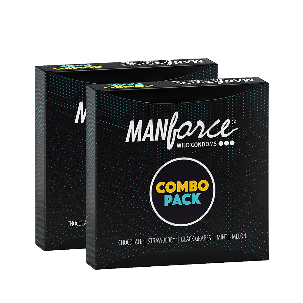 Buy Manforce Multi-Flavoured Wild 3in1 Condoms Combo Pack (Grape, Mint ...