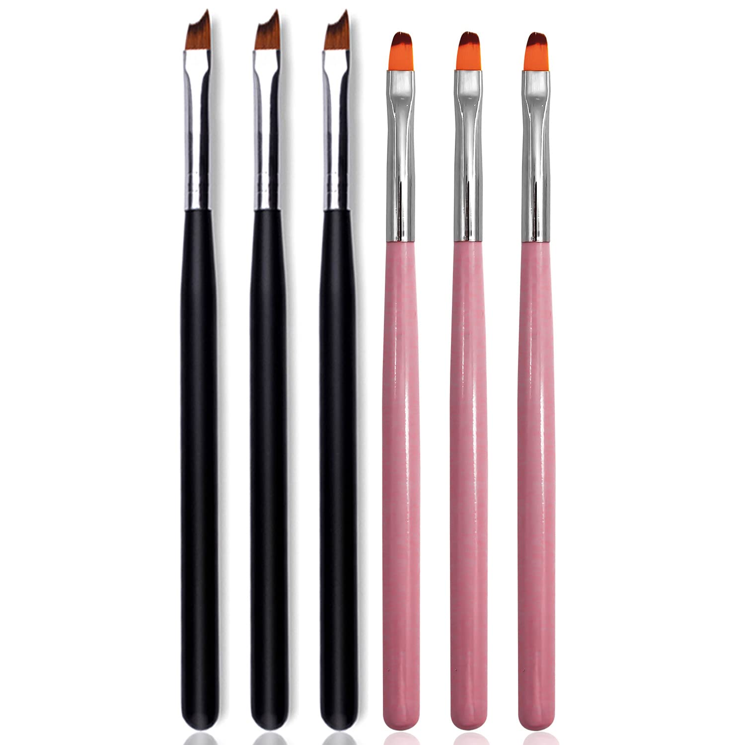 Amazon.com : JERCLITY 6pcs Ombre Nail Brushes Set French Tip Nail ...