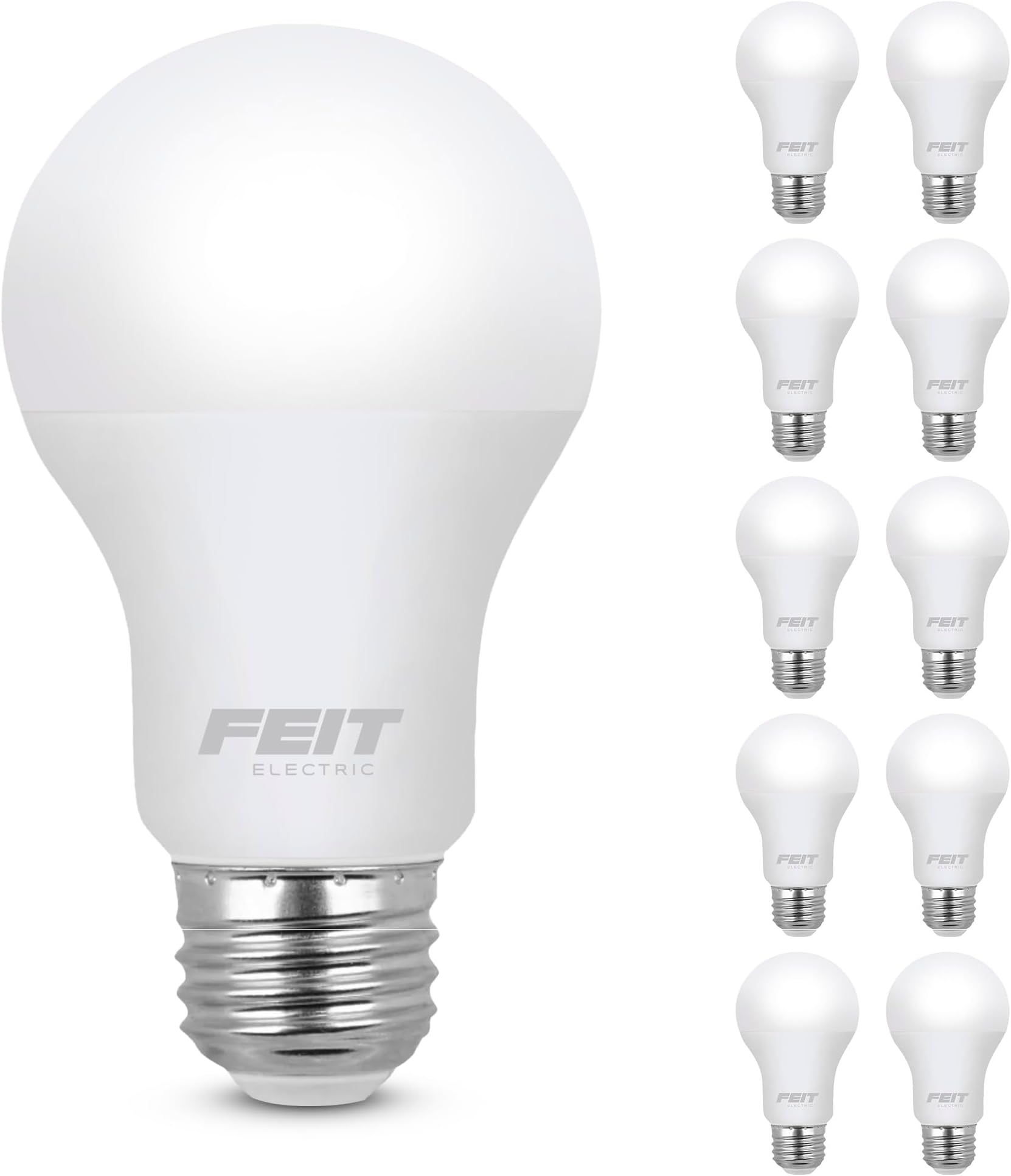 Feit Electric A19 LED Light Bulbs, 60W Equivalent, Non Dimmable, 800 ...
