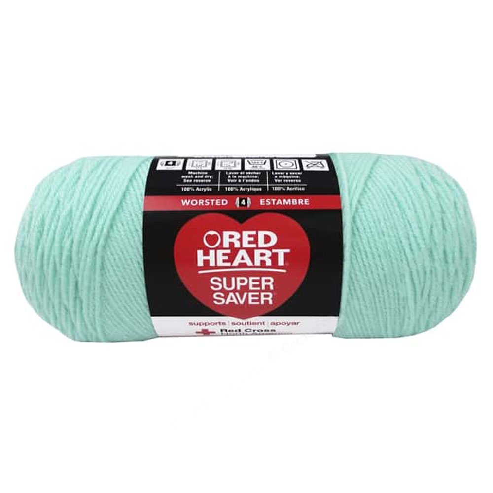 Yarn Red Heart Super Saver 0520 Minty 7 oz - 198 grams - 364 yards ...