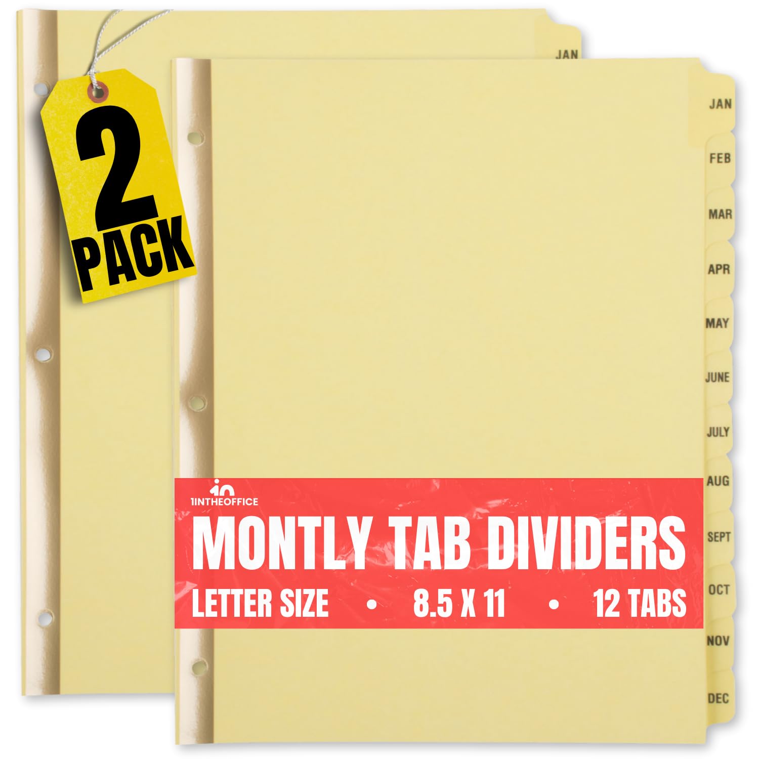 Snapklik.com : 1InTheOffice Monthly Dividers For 3 Ring Binder