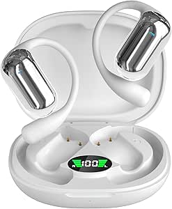 JIECAN Open Ear Headphones Bluetooth V5.3 Wireless Earbuds with ...