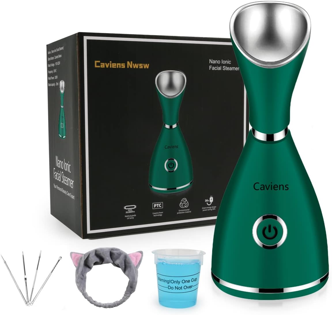 Amazon.com: Facial Steamer-Nano Ionic Facial Steamer Warm Mist ...