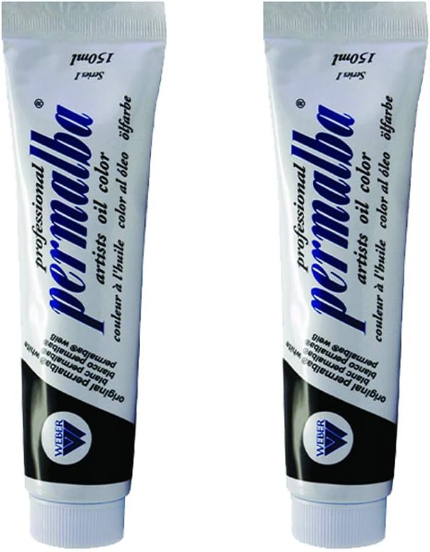 Amazon.com: Permalba White Professional Artists' Oil Paint - 150ml Tube ...