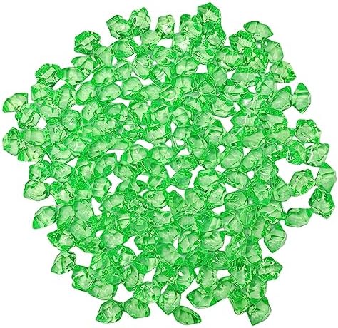 Amazon.com: Featuman Green Crystal Gems Plastic Jewels, 400 Pcs Fake ...