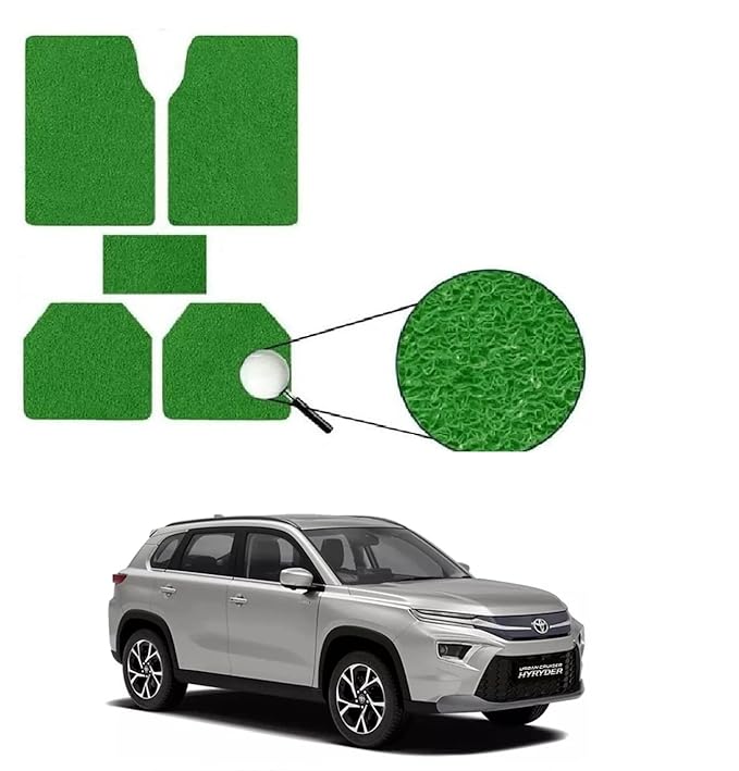 Auto Addict Car Mats Noodle Mats Design Foot Matting Green Set of 5 Pcs ...