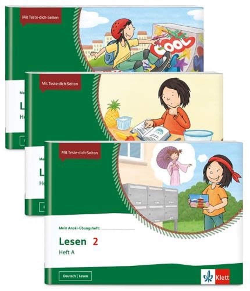 Paket Lesen 2: 3 Hefte im Paket: Lesen Heft A, Lesen Heft B, Lesen Heft ...
