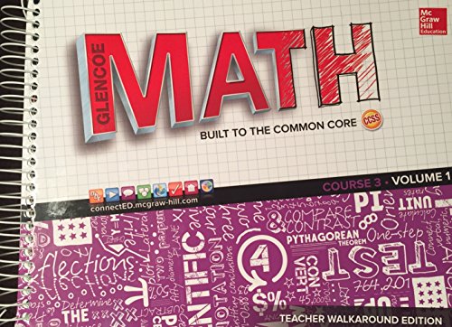 Glencoe Math Built to the common core Course 3 Volume 1 Teacher ...