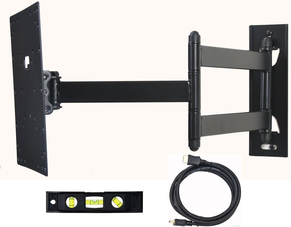 Amazon.com: VideoSecu Articulating Silver Swing Arm TV Wall Mount for ...