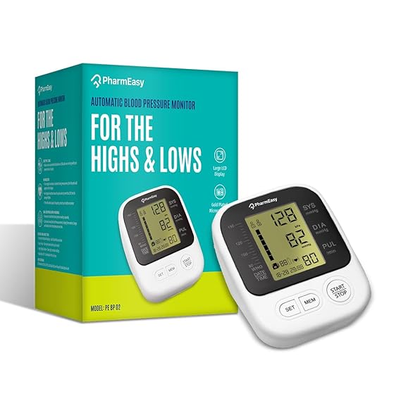 PharmEasy Digital BP Monitor | Portable Blood Pressure Machine for Home ...