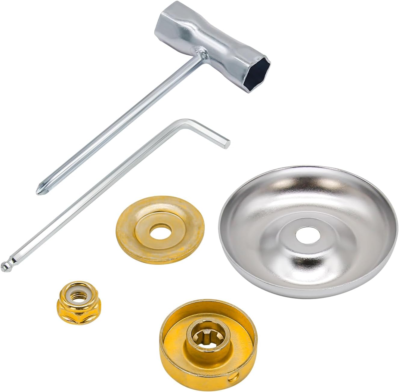 Amazon.com: Aynaxcol Gardening Machine Lawnmower Blade Adapter ...