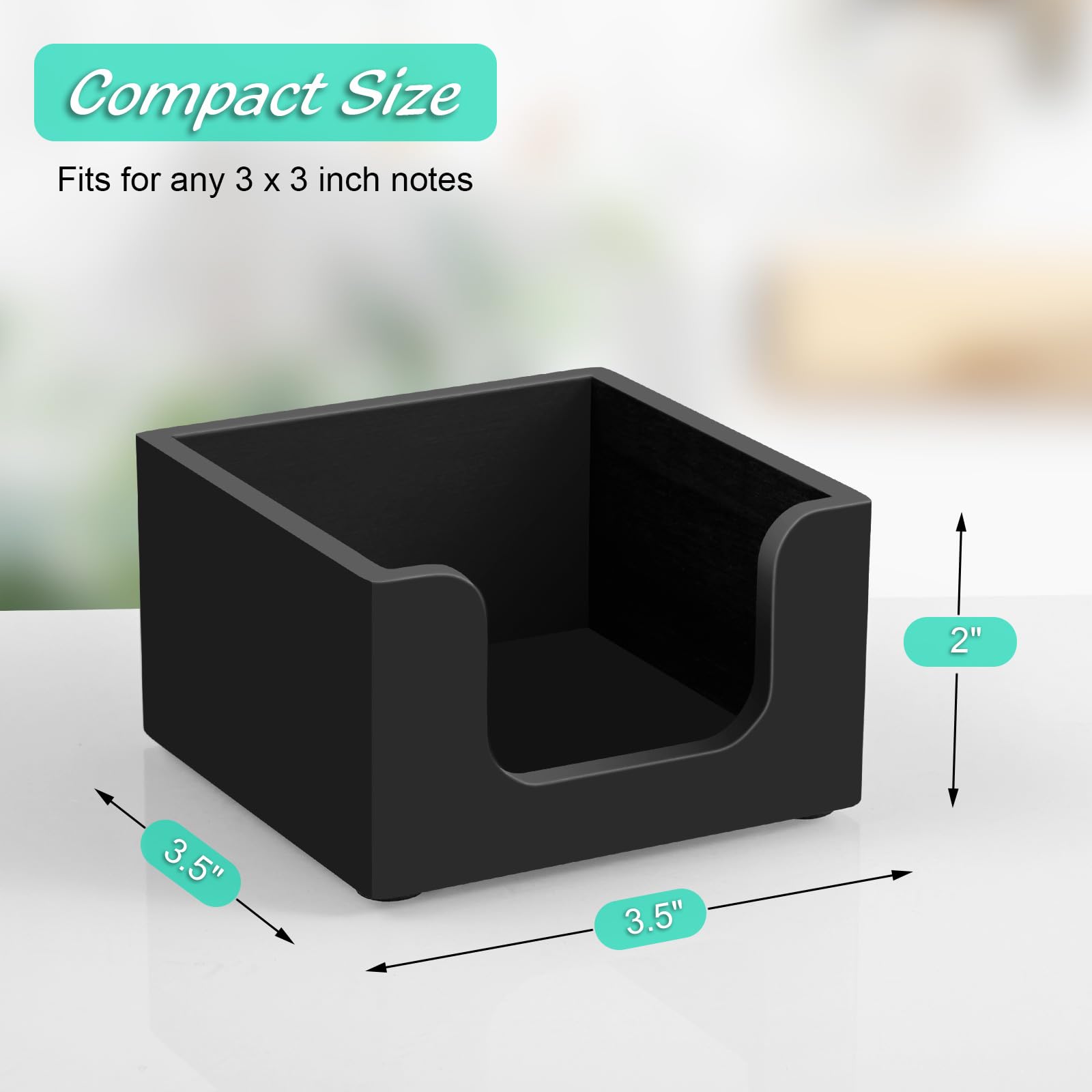 Snapklik.com : Sticky Note Holder, Wood Post It Note Dispenser For ...