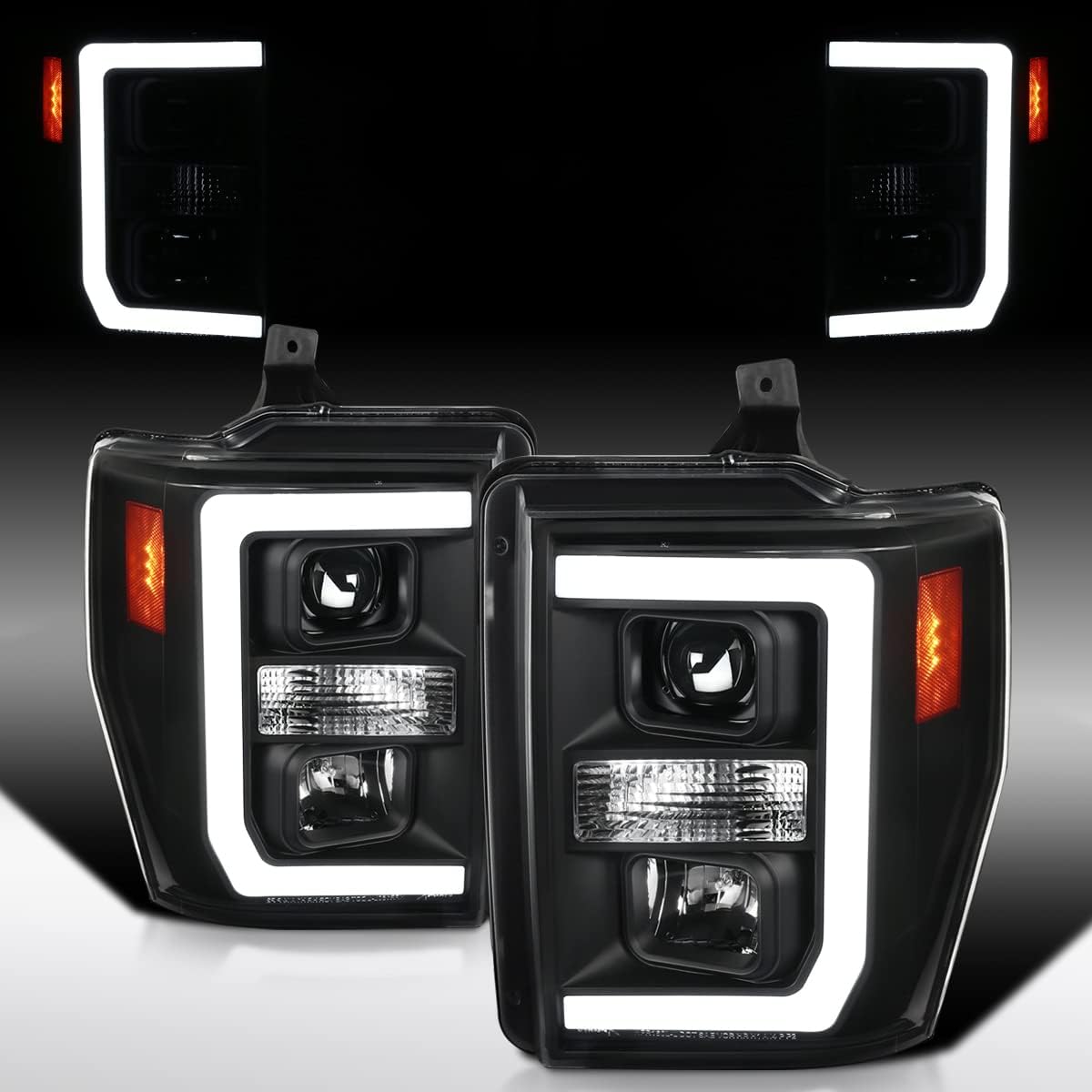 Amazon.com: AKKON - For 2008-2010 F250 F350 F450 F550 Superduty Black ...