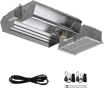Amazon.com : TopoGrow 630W CMH CDM Grow Light Fixture 120V-240V Ballast 120V Plug Full Light ...