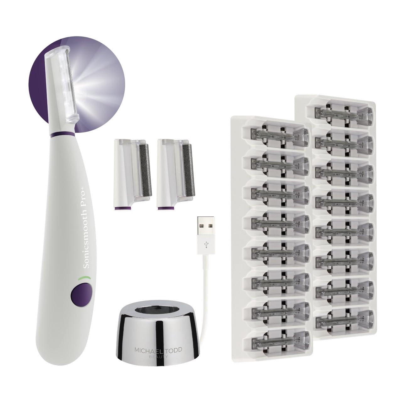 Amazon.com: Michael Todd Beauty - Sonicsmooth Pro+ Dermaplaning System ...