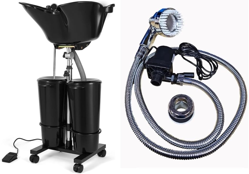Portable Hair Washing Basin Height Adjustable Portable Hair Washing ...