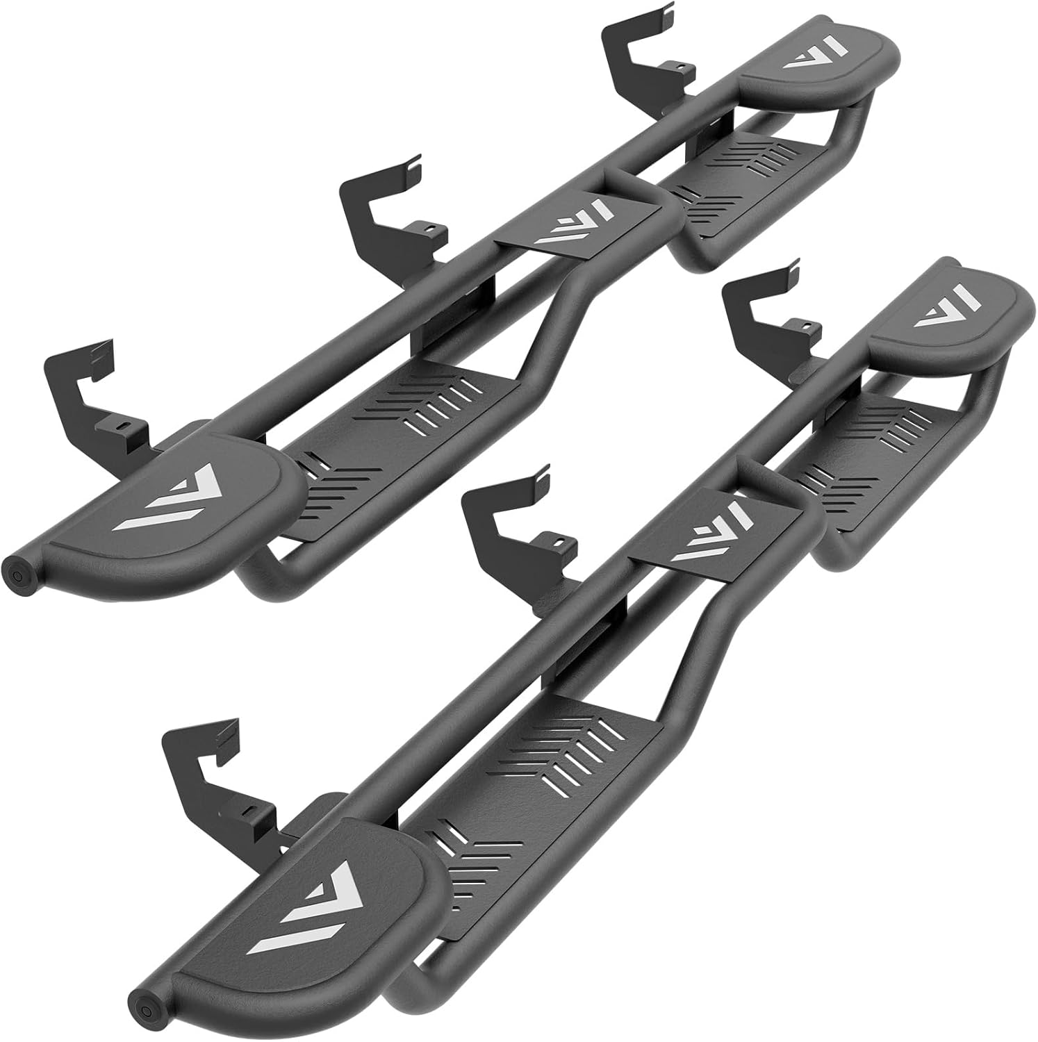 Amazon.com: YZONA Three Raised Steps Double Cab Running Boards ...