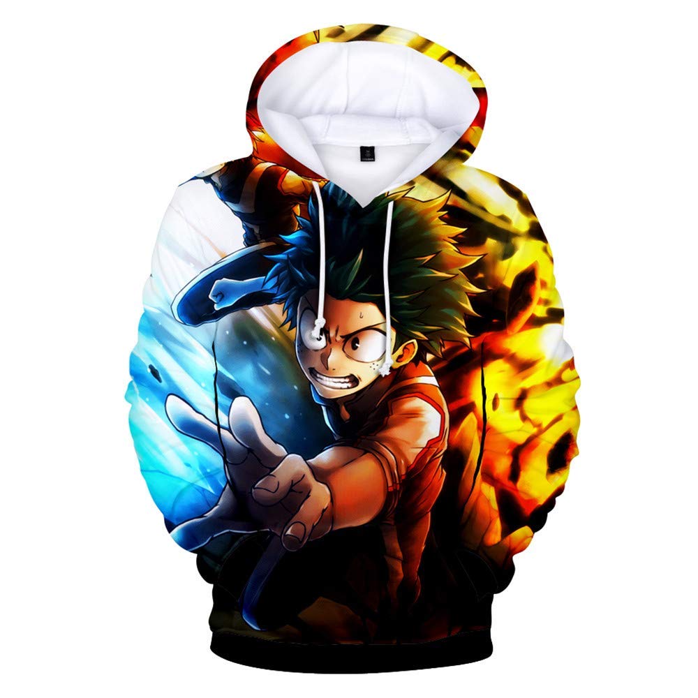 Amazon.com: Cosplay Life MHA Cosplay Hoodie Boku Anime Drawstring ...