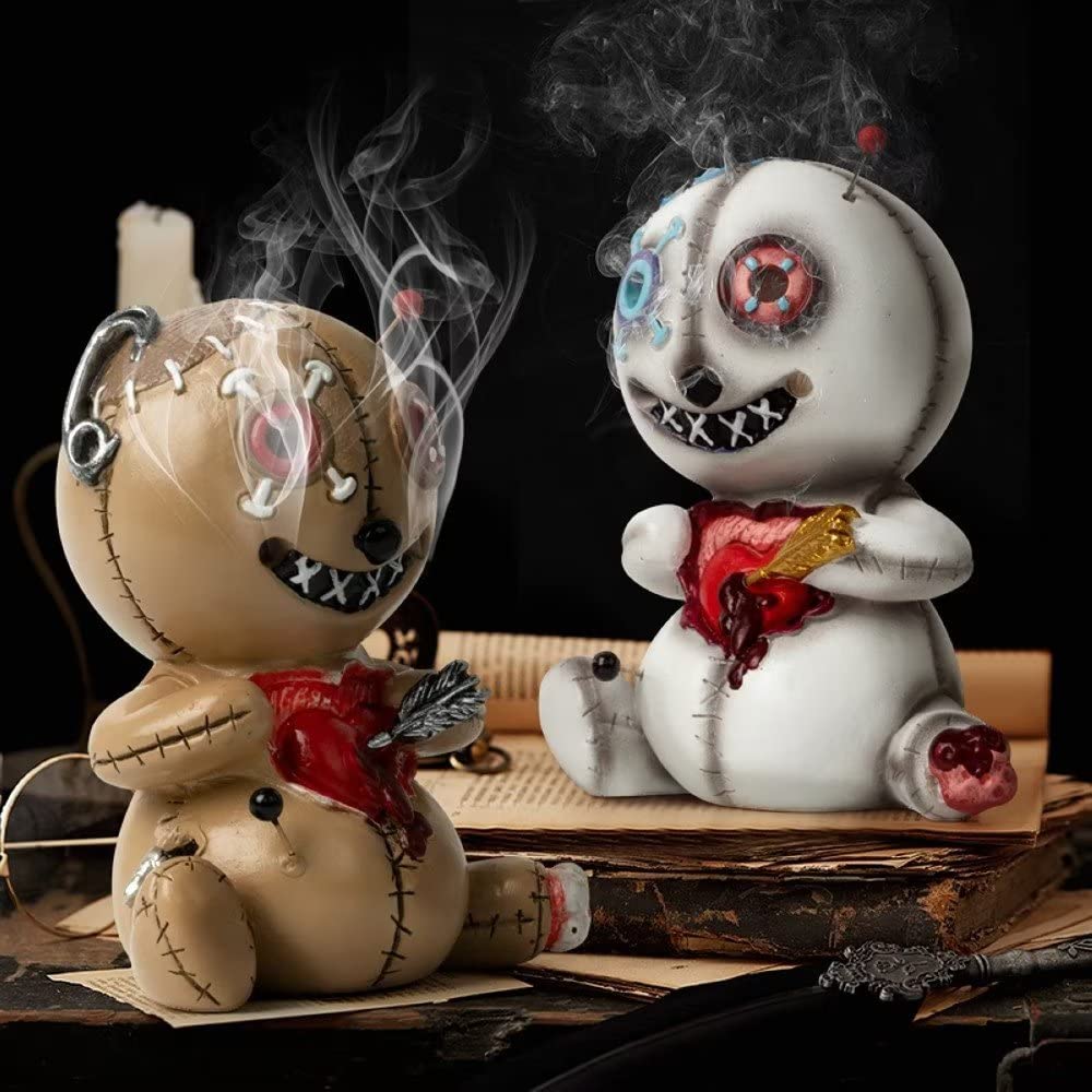Amazon.com: SOHODECO 2pc Voodoo Incense Burner, Doll Eye Smoke ...