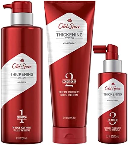 Amazon.com : Old Spice Shampoo, Conditioner and Leave-in Conditioner Set for Men, Wavy Curly ...