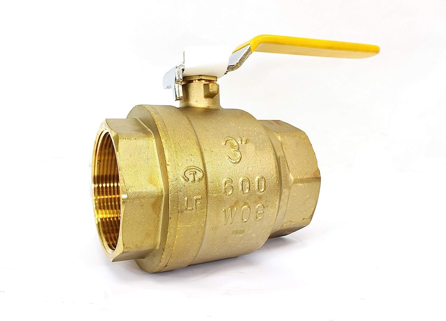 Amazon.com: 3" Brass Ball Valve Female Threaded IPS Full Port ...