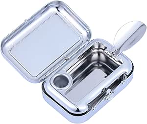 Amazon.com: SaditY Pocket Ashtray Mini Portable Ash Tray Metal Ashtrays ...