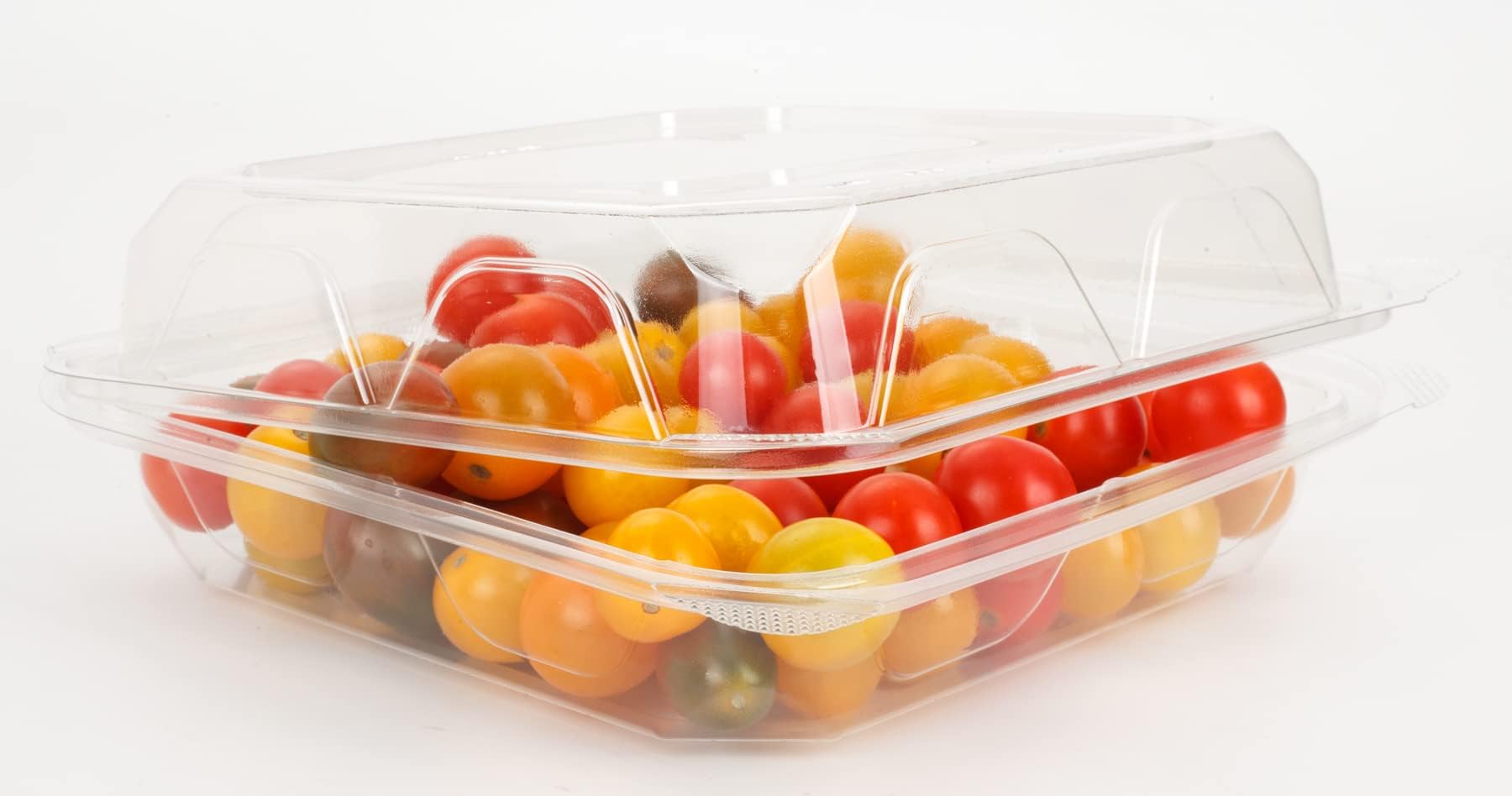 Amazon.com: 100 Pack Clear Plastic Hinged Food Container,Disposable ...