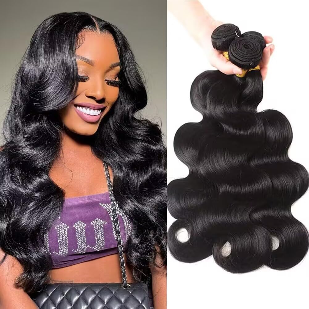 Datanala Brazilian Virgin Body Wave Human Hair 3 Bundles 100% ...