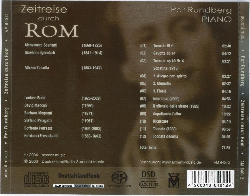 Zeitreise durch Rom - Per Rundberg / Piano: Alessandro Scarlatti ...
