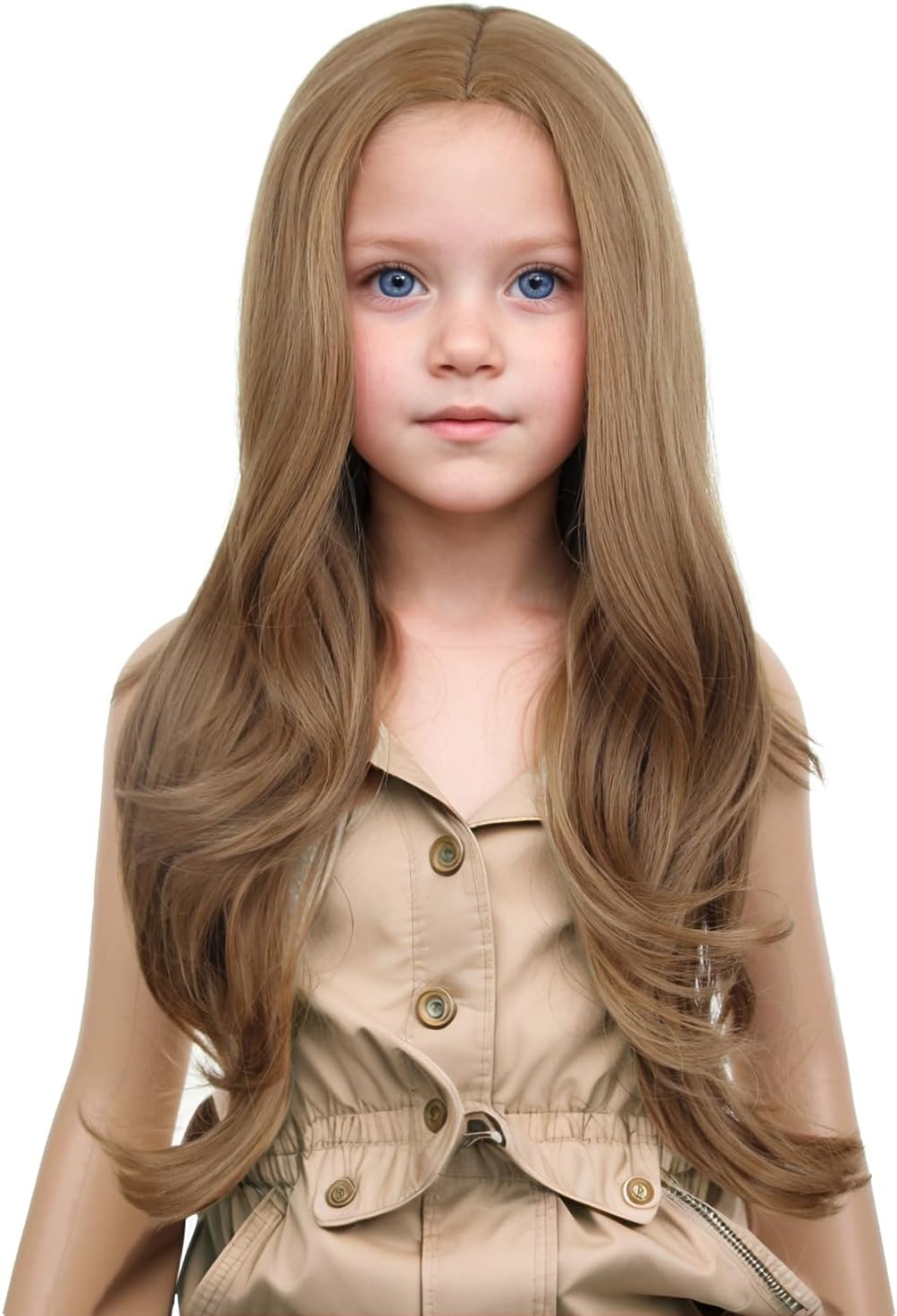 Amazon.com: Gorgewg Brown Curly Cosplay Wig Women Halloween Costume ...