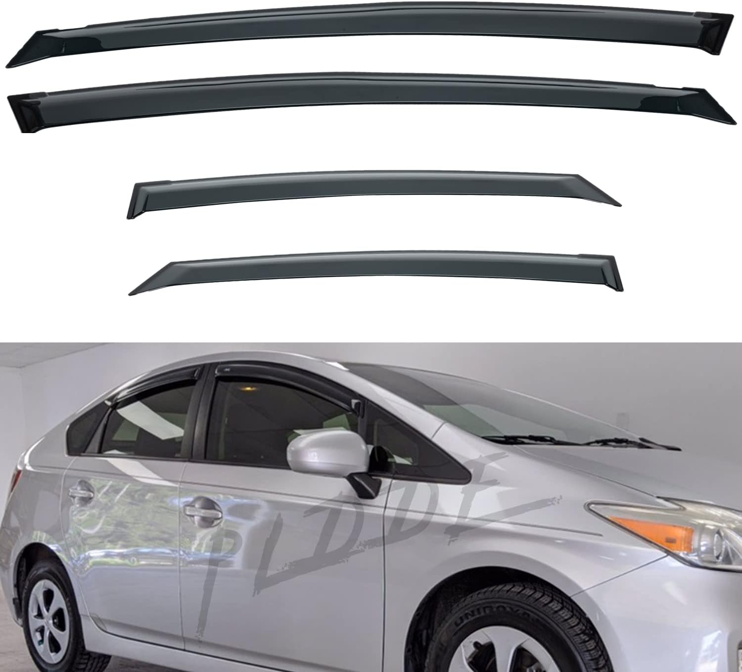 Amazon.com: PLDDE 4pcs Window Rain Guard Compatible with 2010-2015 ...
