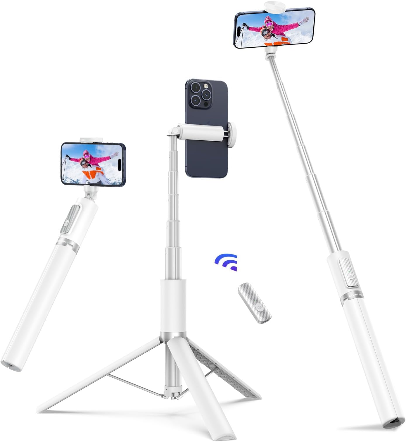 Amazon.com: Fugetek 51" Professional Selfie Stick Tripod, 100% All ...