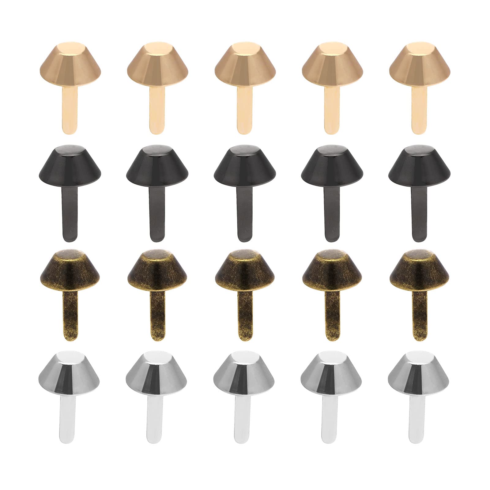 Amazon.com: Micro Traders 160PCS Bag Feet Studs Metal Purse Feet Spike ...