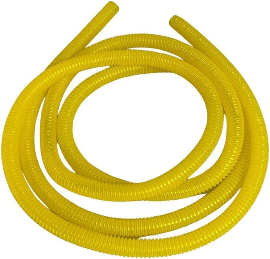 PE Yellow Corrugated Conduit Flexi Pipe Tube Split 10mm - 2m : Amazon ...