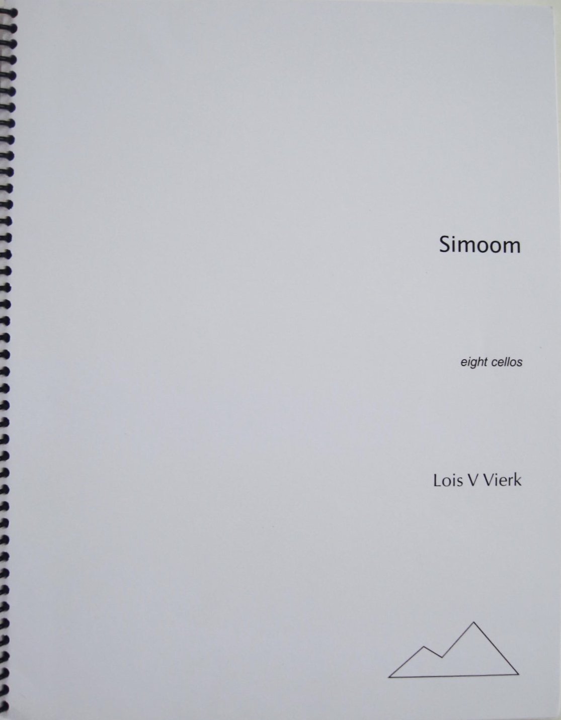 Amazon.com: Simoom for Eight Cellos Score: Lois V. Vierk: Books