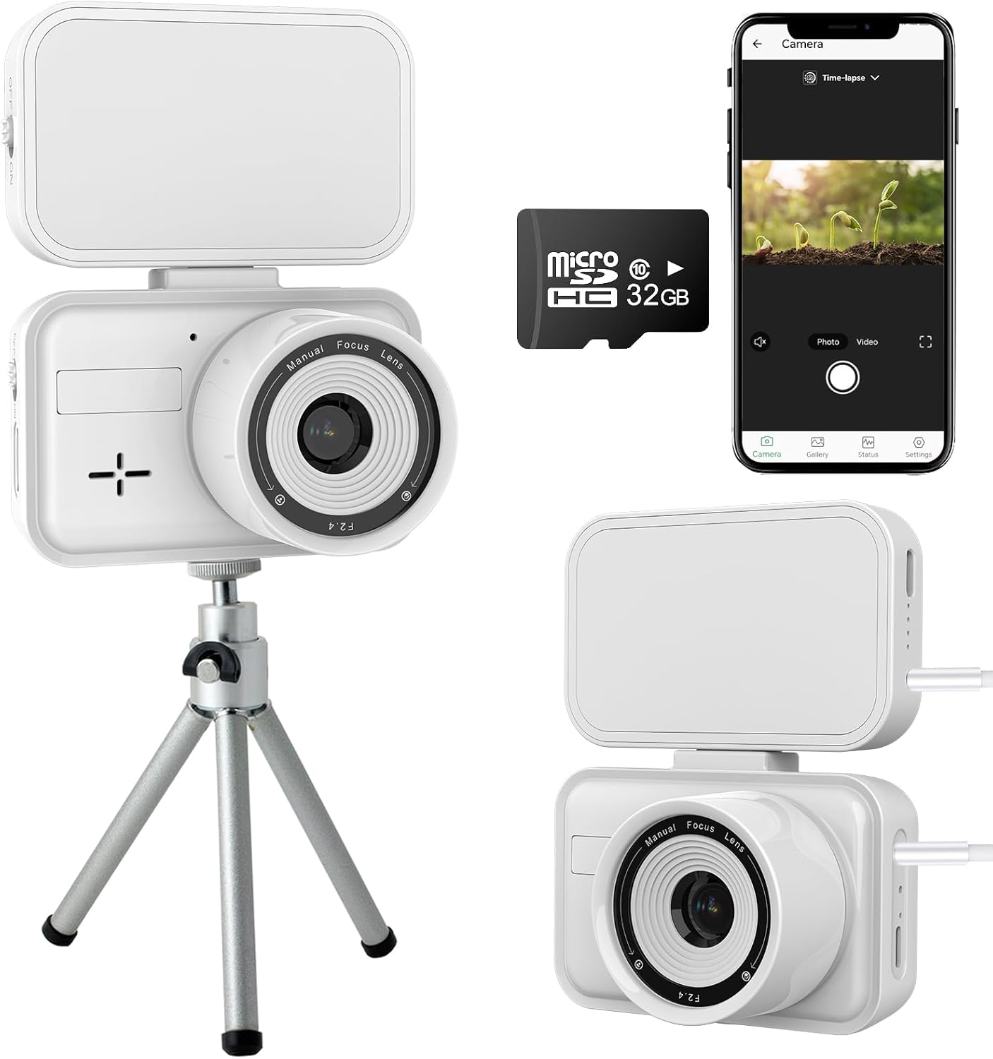 Amazon.com : FUVISION Time Laspe Camera 32GB App Control Wi-Fi,32MP ...