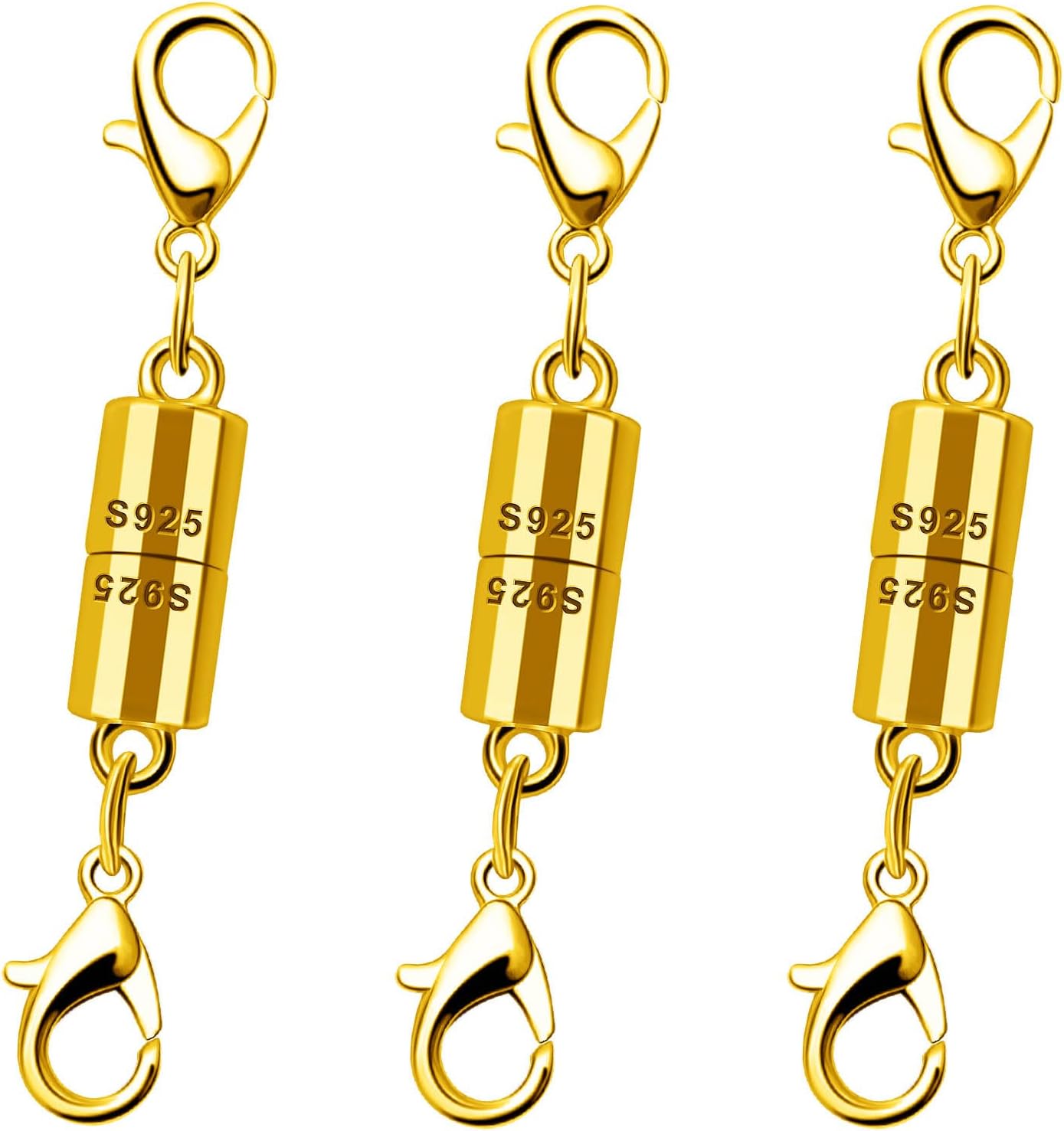 Amazon.com: 925 Silver Magnetic Necklace Clasps and Closures, Magnetic ...