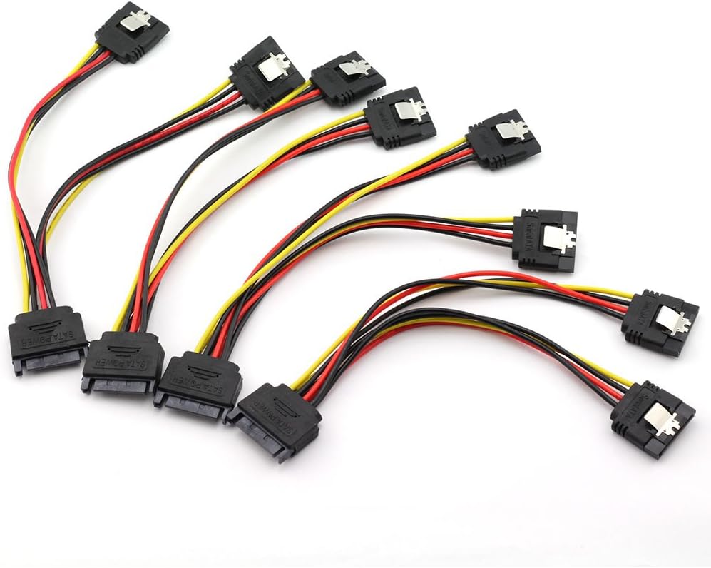 Amazon.com: ZRM&E 4PCS SATA 15-Pin Power Adapter Line SATA 15 Pin Male ...