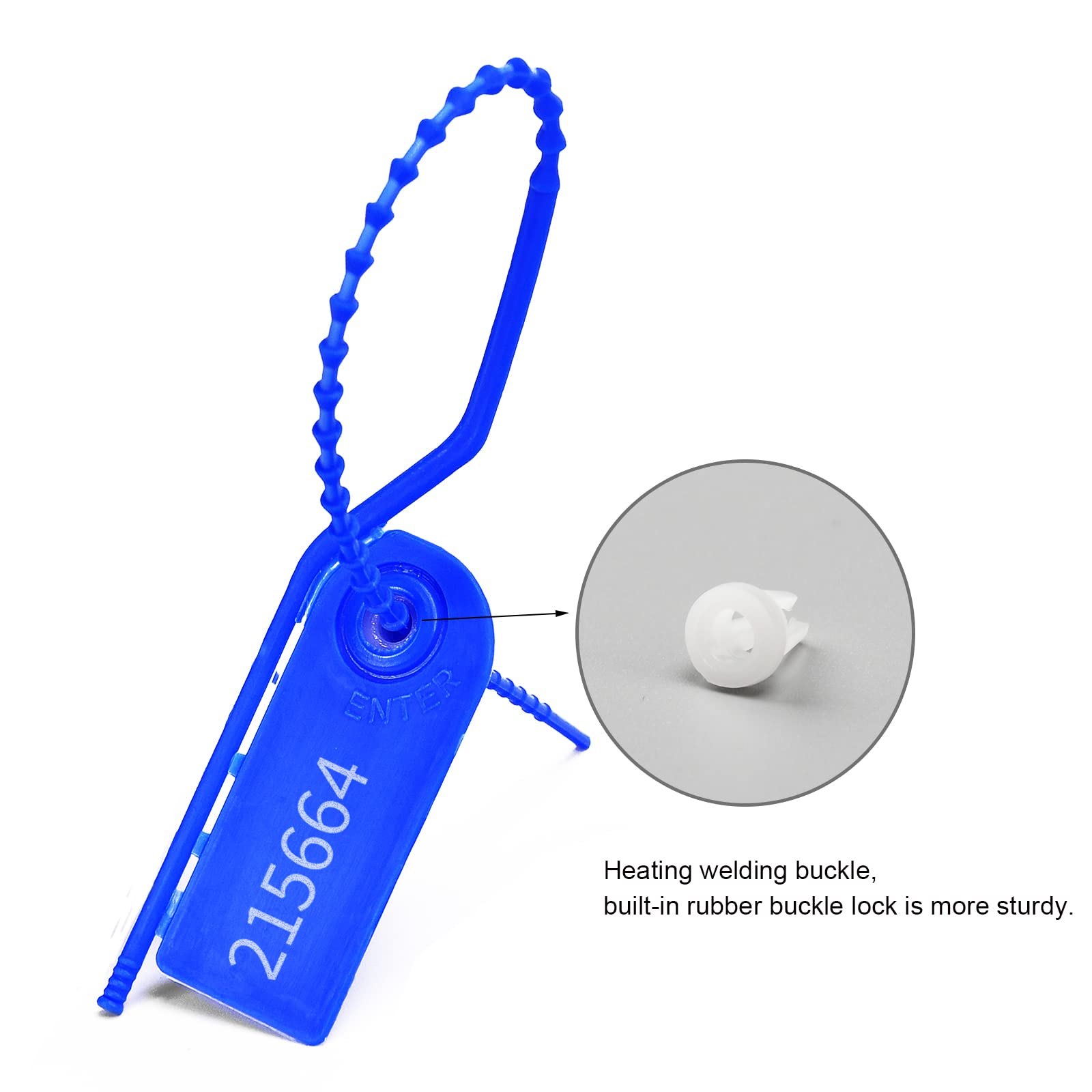Snapklik.com : LeadSeals 100 PCS Plastic Tamper Seals Pull Tight ...