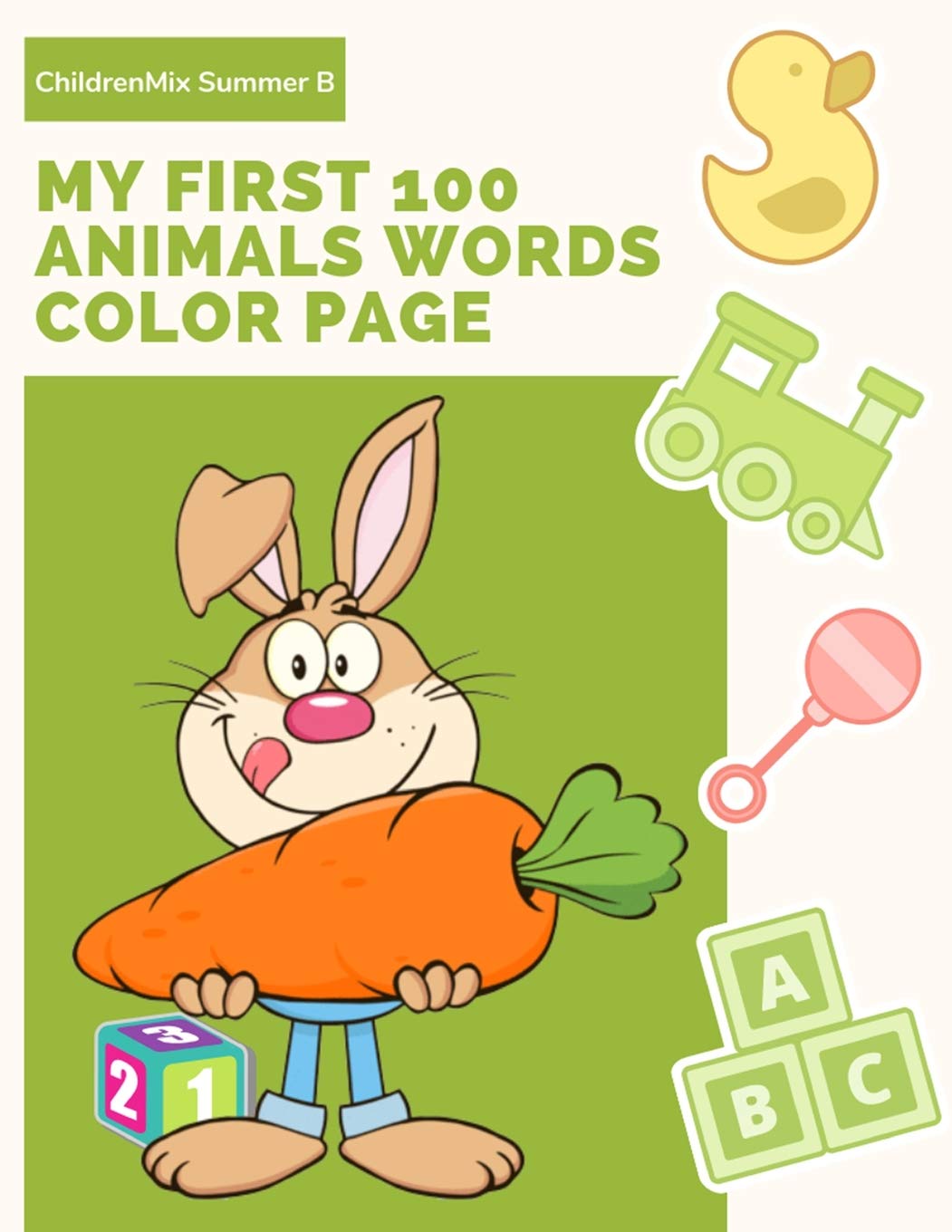 Buy My First 100 Animals Words Color Page: Learning English Animal ...