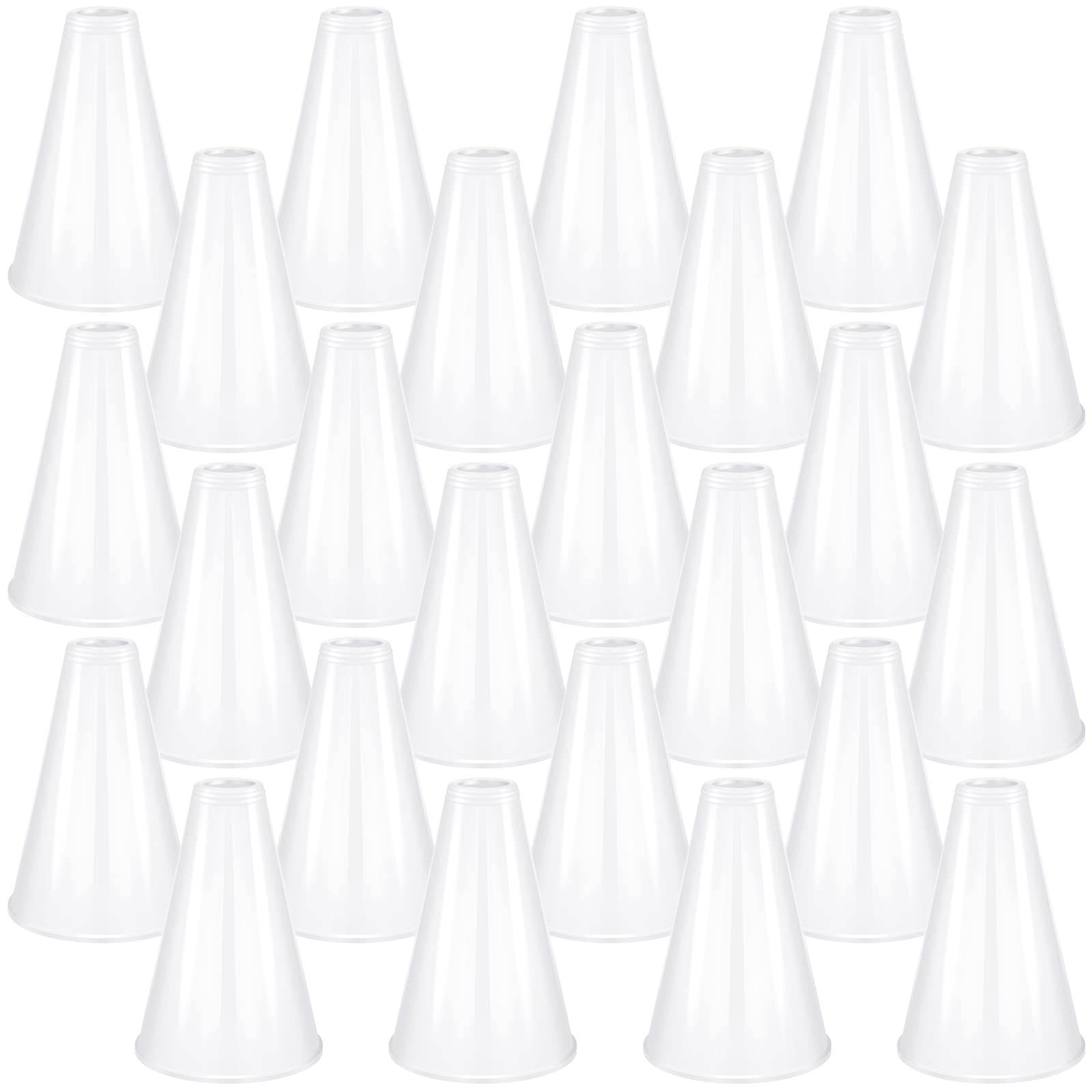 Amazon.com: Deekin 24 Pieces White Cheer Megaphone Party Accessory ...