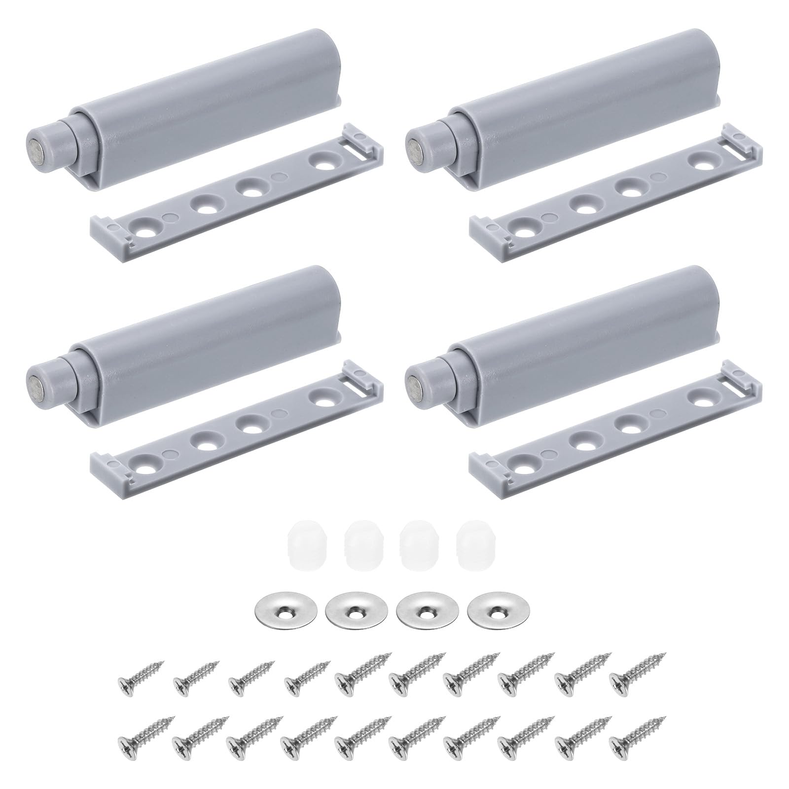 uxcell 4Pcs Push to Open Door Latch, Bold Magnetic Push Latches for ...