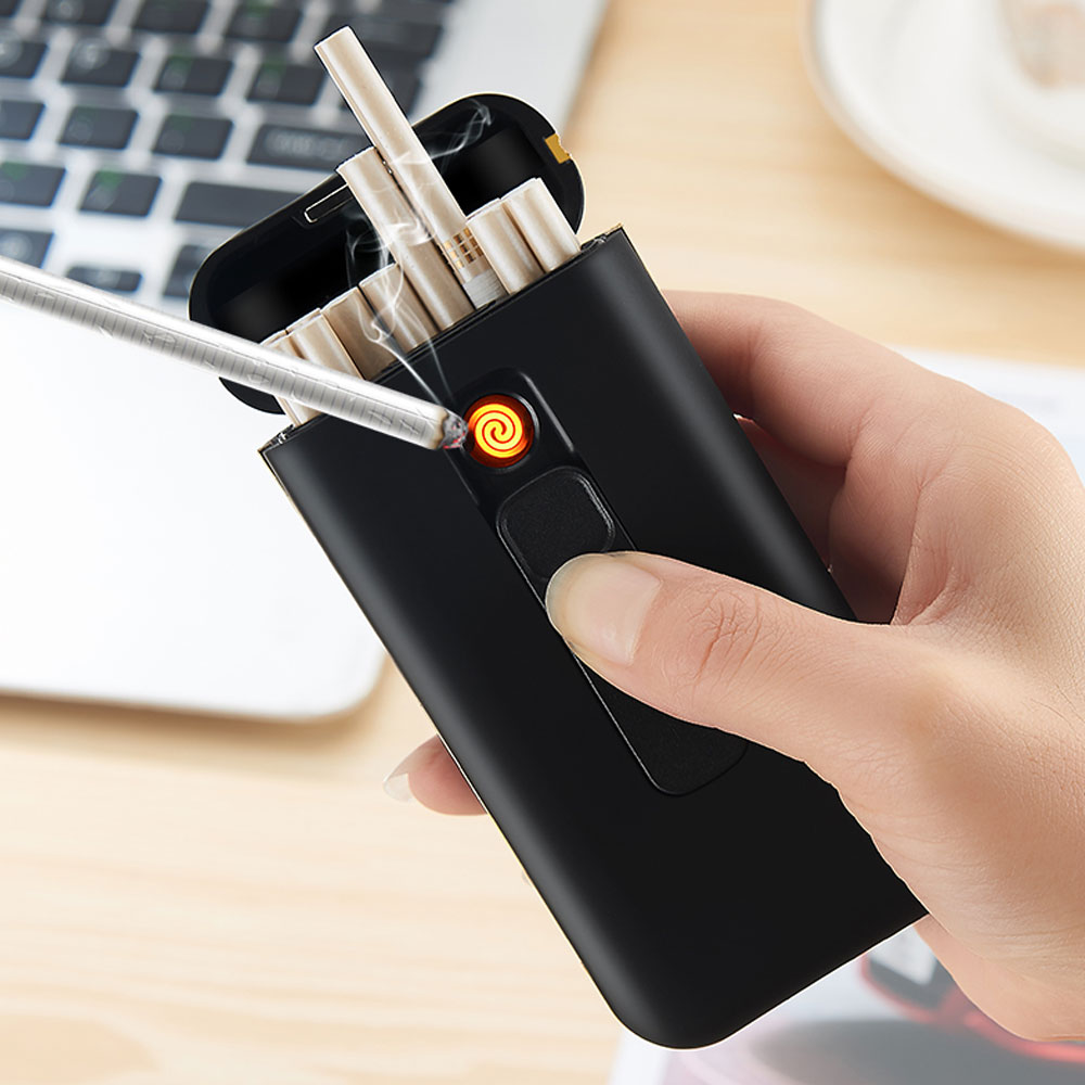 Watch 20pcs 100's Cigarette case with USB Lighter on Amazon Live