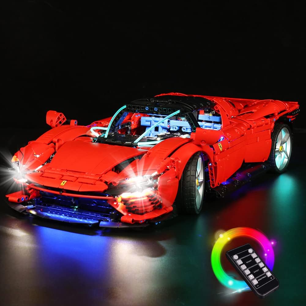 BrickBling LED Lighting Kit for Lego Ferrari Daytona SP3 (Model 42143 ...